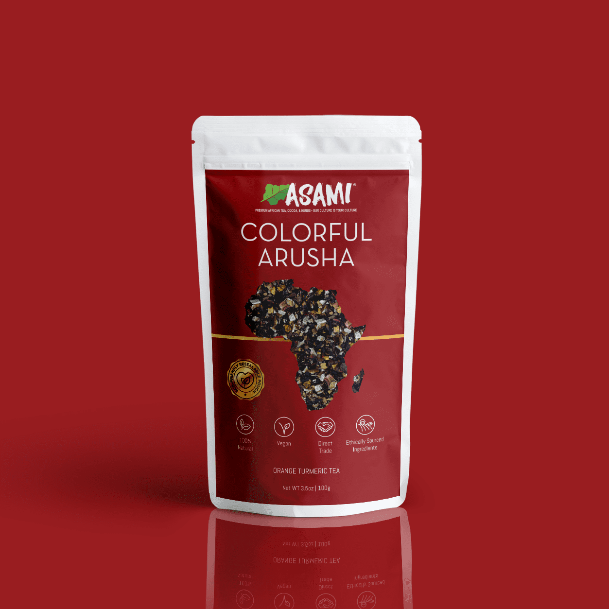 Asami Colorful Arusha | African Red Hibiscus Loose Leaf Tea | 100% ...