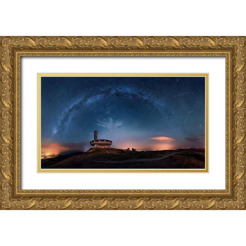 Asanov, Ruslan 24x15 Gold Ornate Wood Framed with Double Matting Museum ...