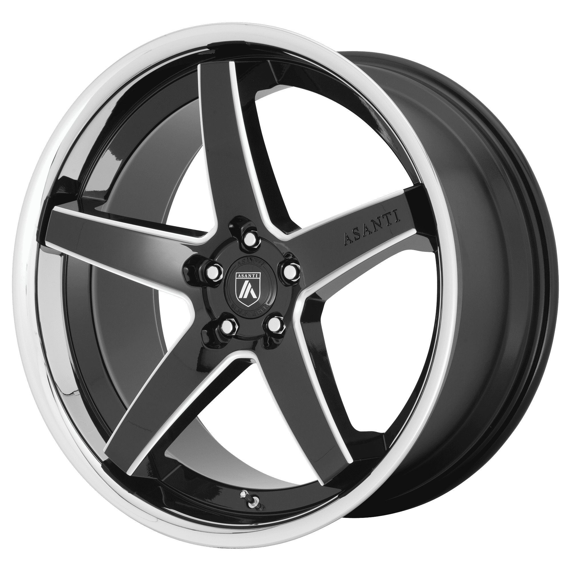 Asanti Abl31 Regal 22X9 5X115 15Et 72.6Cb Gloss Black Milled With ...