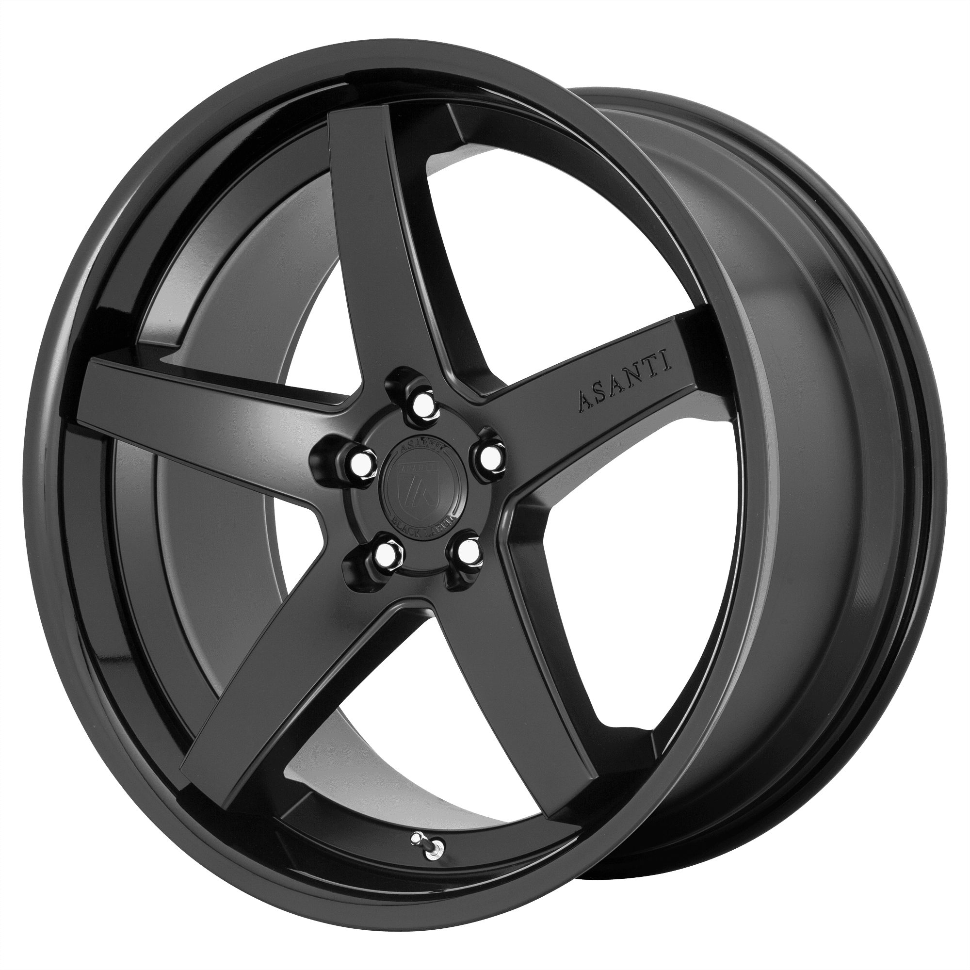 Asanti Abl31 Regal 22X9 5X120 32Et 72.6Cb Satin Black Gloss Black Lip ...
