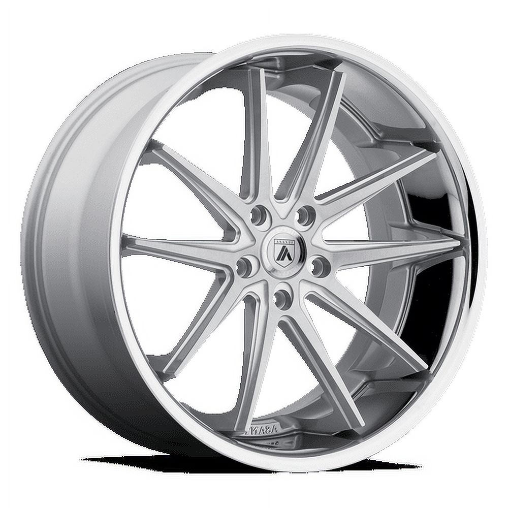 Asanti Black Abl-5 Altair 22X10.5 5X120 38Et 74.1Cb Silver Machined Ss Lip Wheel - Walmart.com