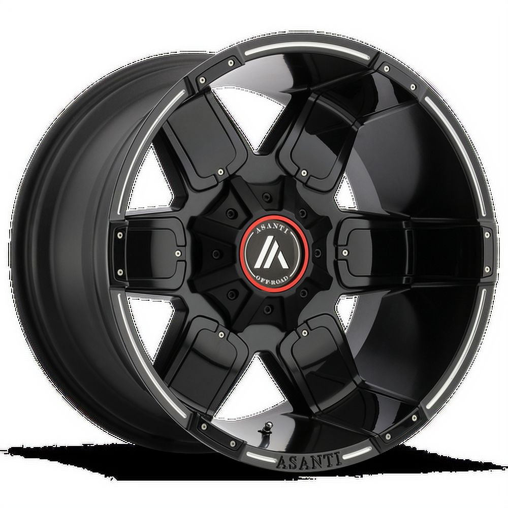 Asanti Off Road Aluminum Rim AB811 WARTHOG 20X9in Satin Black Milled ...