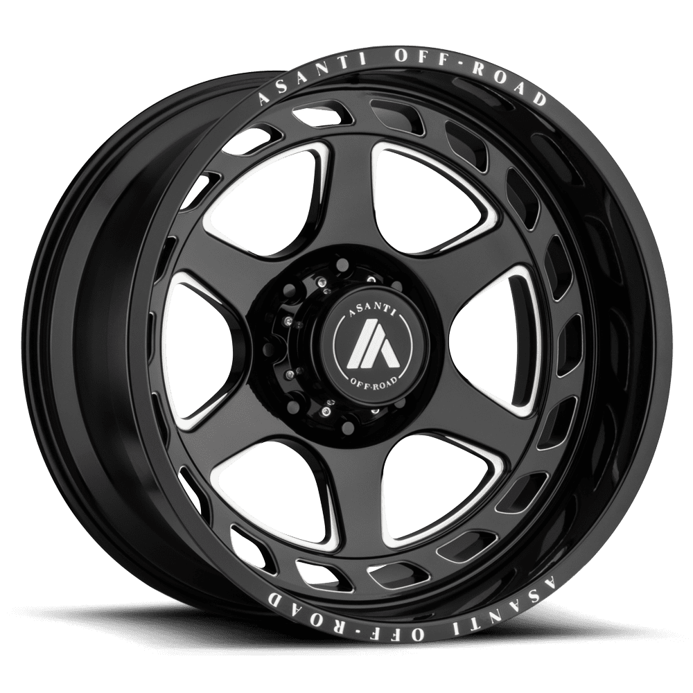 Asanti Off Road Cast Aluminum Rim AB816 20X10 8X180 G-BLK MILL -18MM ...