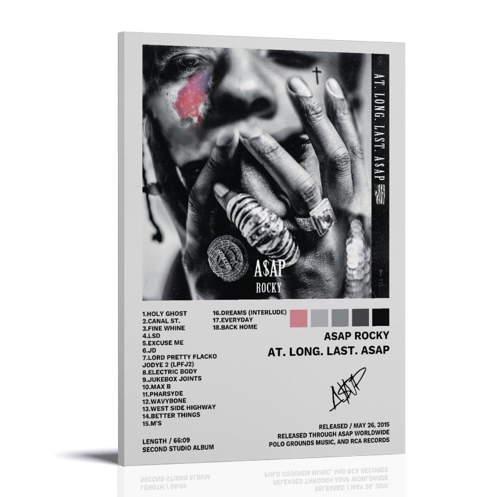 Asap Poster Rocky Rat. Long. Last. Asap Album Cover Poster Decorative ...