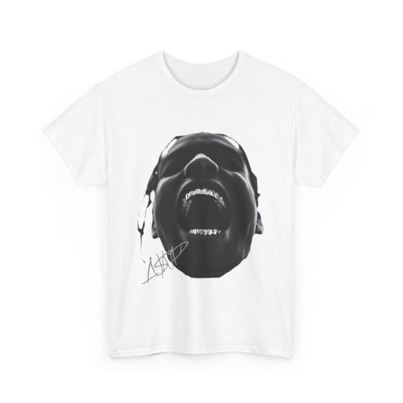Asap Rocky Graphic Unisex Comfort Tee T Shirt, Color: White, Size: S ...