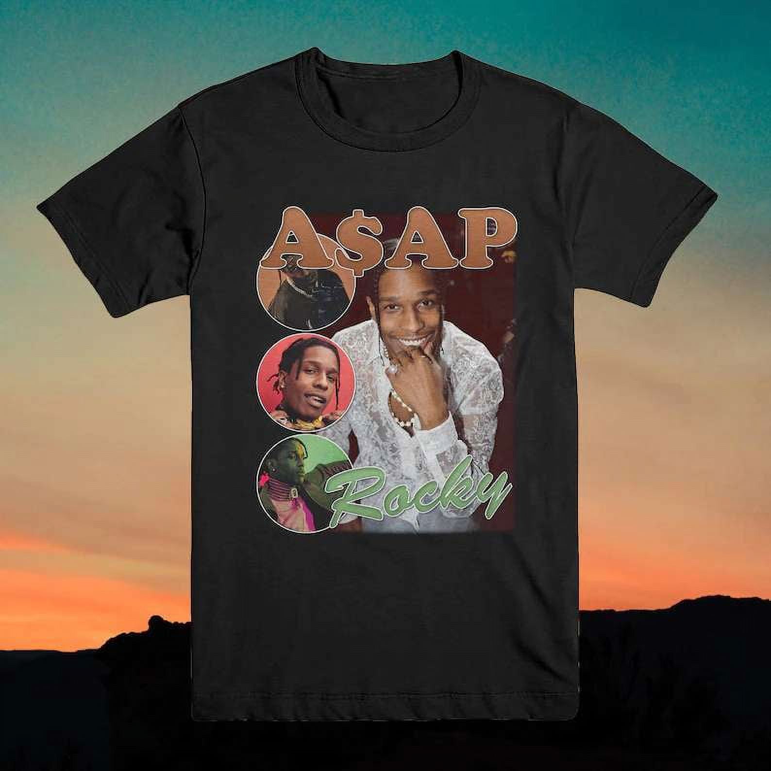 Asap Rocky Merch Rapper Music T-shirt - Walmart.com