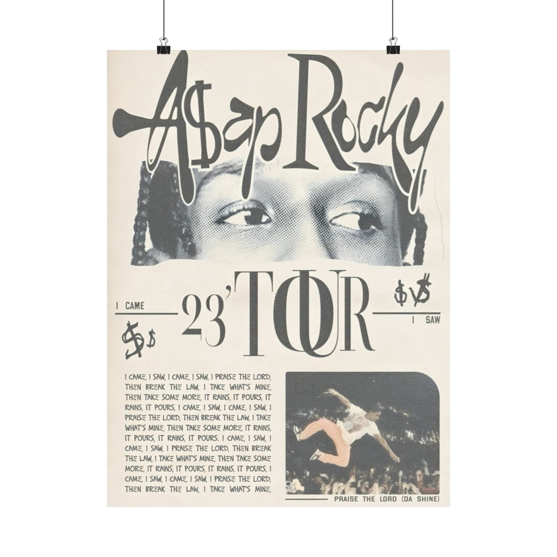 Asap Rocky - Poster | Rap Poster, Hip-Hop Poster - Walmart.com