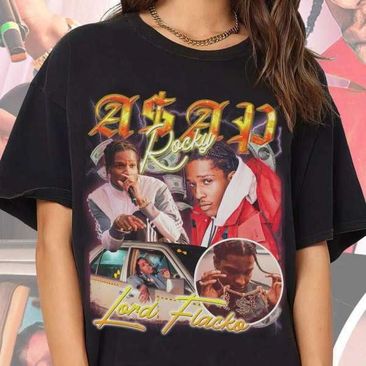 Asap Rocky Shirt Rapper Rap Style - Walmart.com