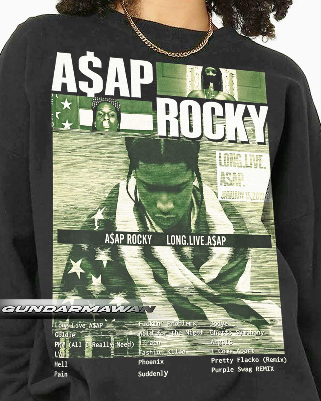 Asap Rocky Vintage Shirt, Asap Rocky Homage Sweatshirt, Asap Rocky Long ...