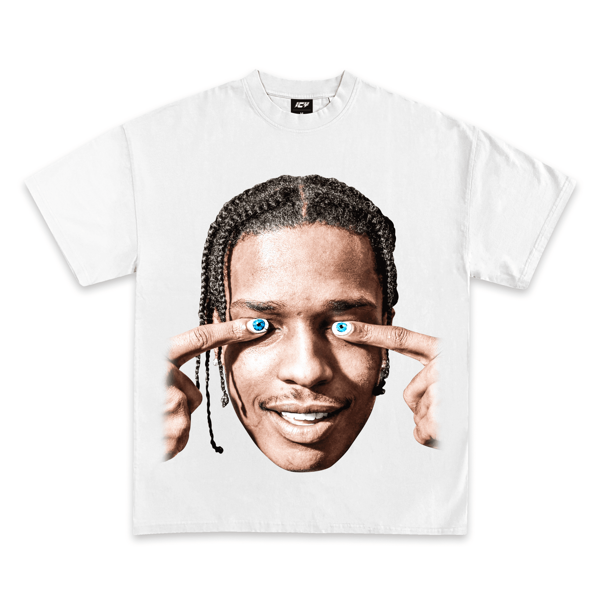 Asap Rocky White Graphic T Shirt Tee Unisex, Color: Black, Size: 5XL ...