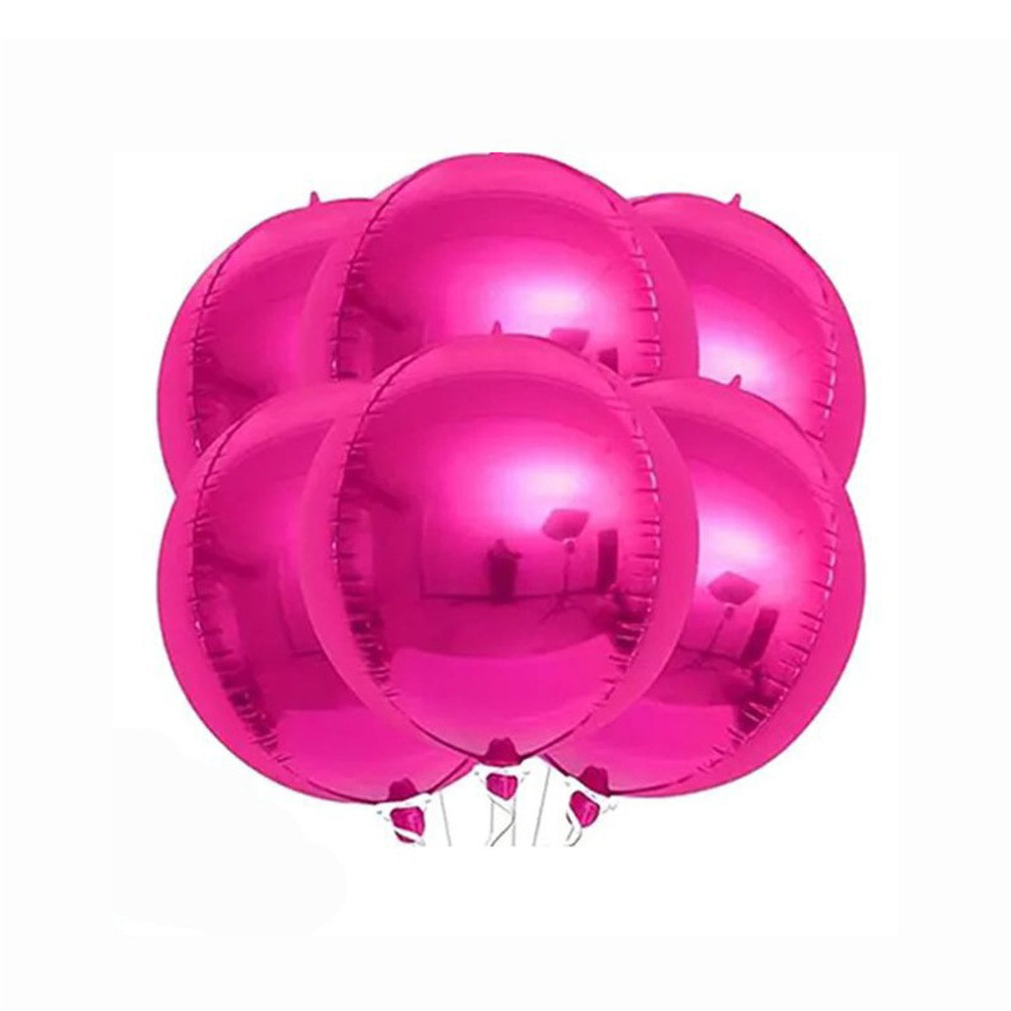Asashitenel 6 Pcs Metallic Balloons 22inch Giant 4D Foil Balloons Large ...