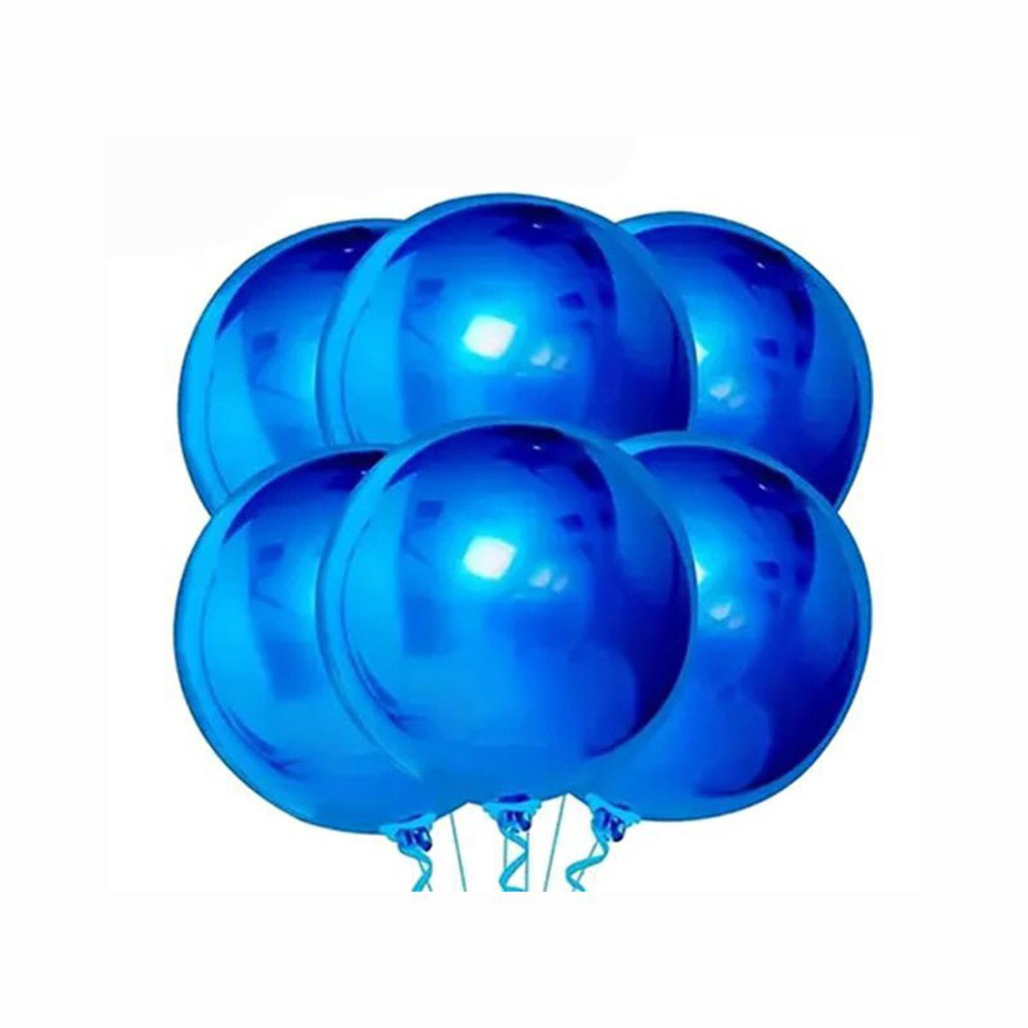 Asashitenel 6 Pcs Metallic Balloons 22inch Giant 4D Foil Balloons Large ...