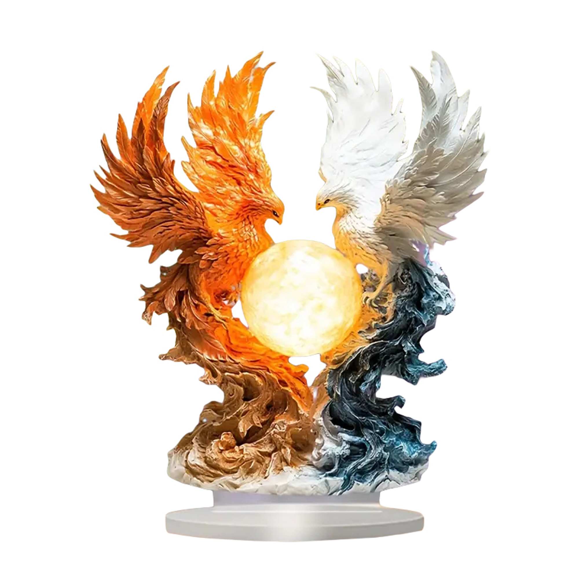 Asashitenel Bohemian Sun and Moon Phoenix Decorations Flat Table Top ...