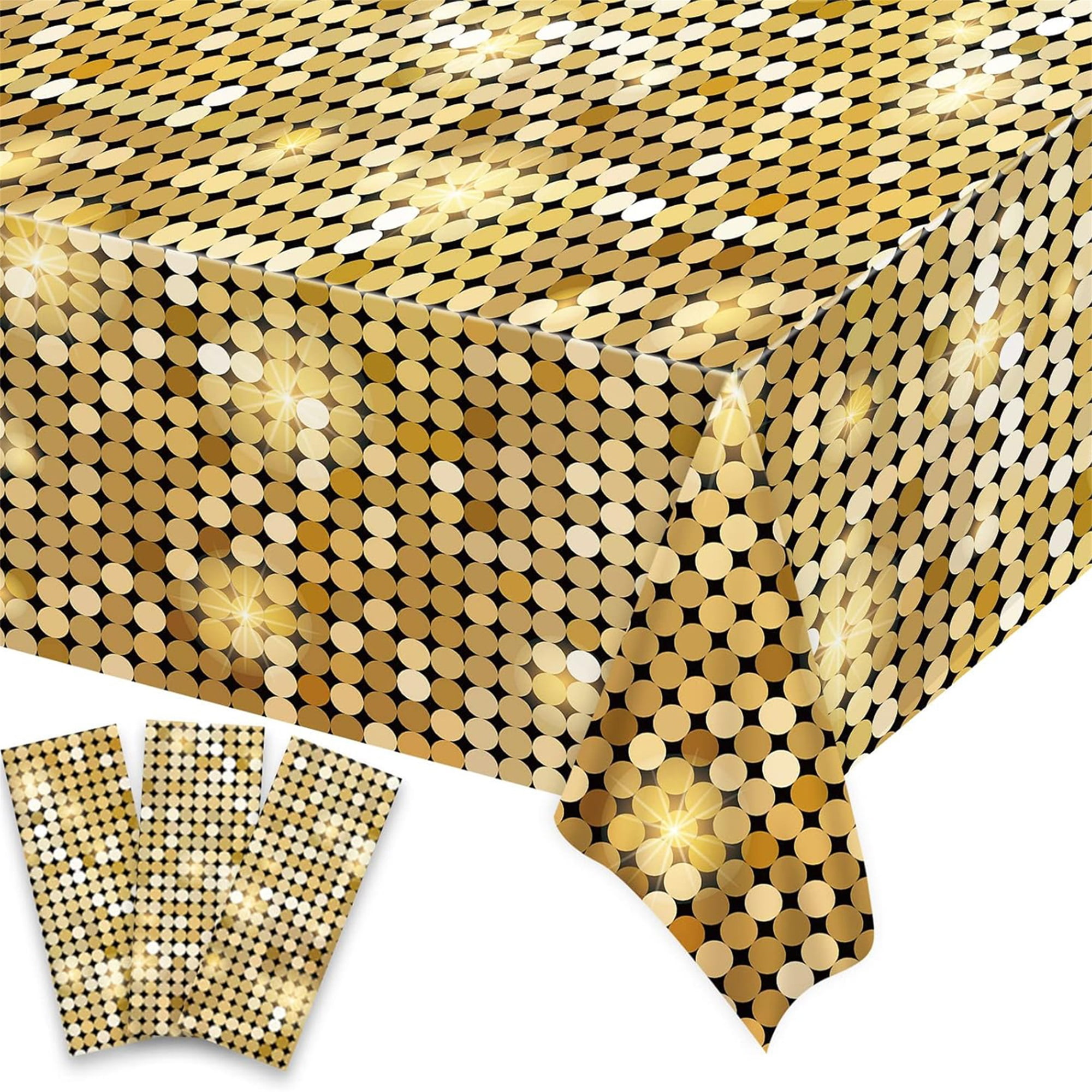 Asashitenel Disco Party Tablecloth Plastic Table Cover Waterproof ...