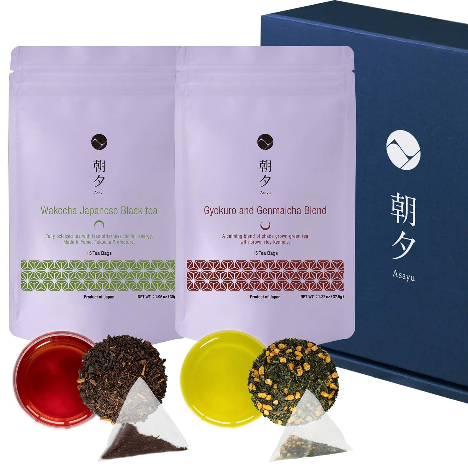 Asayu Japan Green - DEF29 Timeless Brew Gift Set Genmaicha with Gyokuro ...
