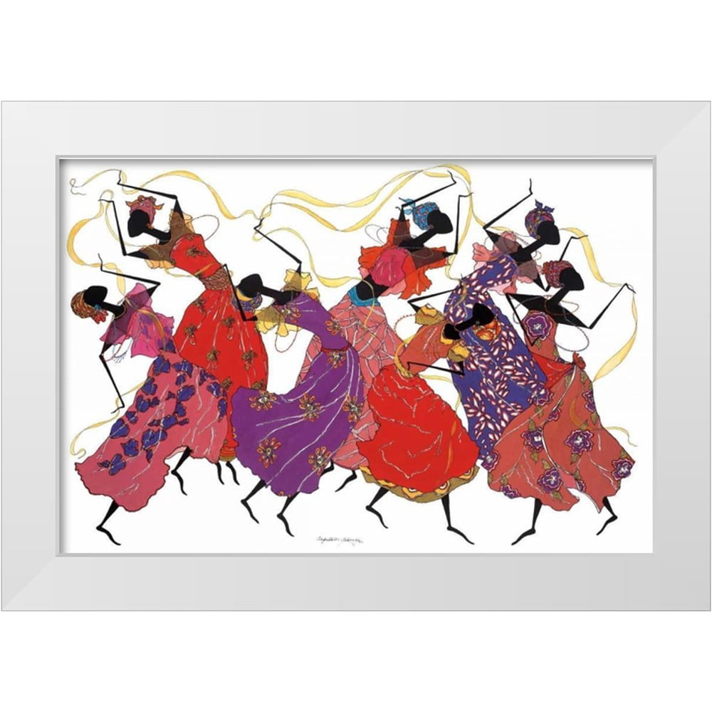 Asberry, Augusta 14x11 White Modern Wood Framed Museum Art Print Titled ...