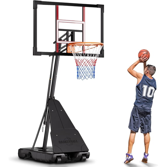 Asbest 48" Professional Basketball Hoop Outdoor - 5.3-10FT Adjustable ...