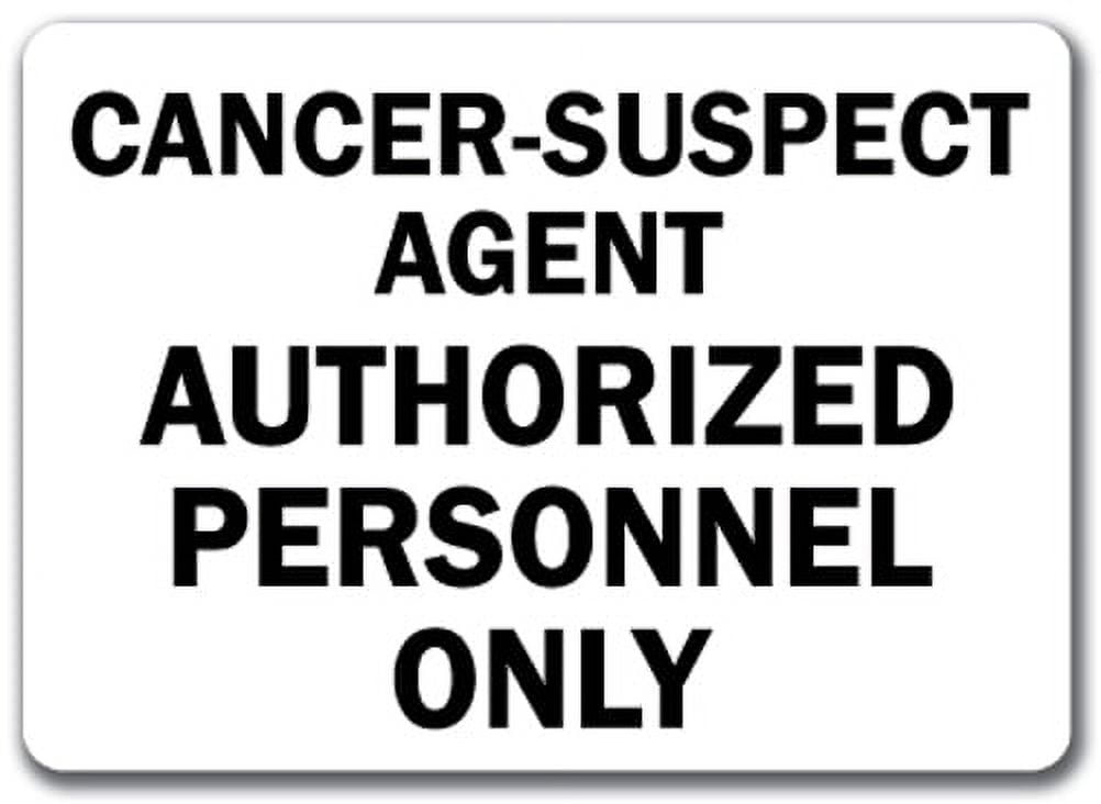 Asbestos Cancer Public Health Sign - Cancer-Suspect Agent Authorized ...