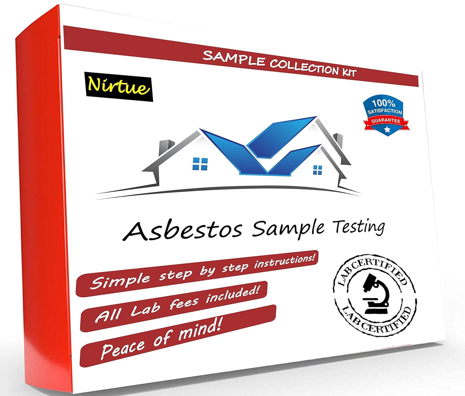 Asbestos Test Kit 3PK (3 Samples of Asbestos)- Includes All Lab Fees ...