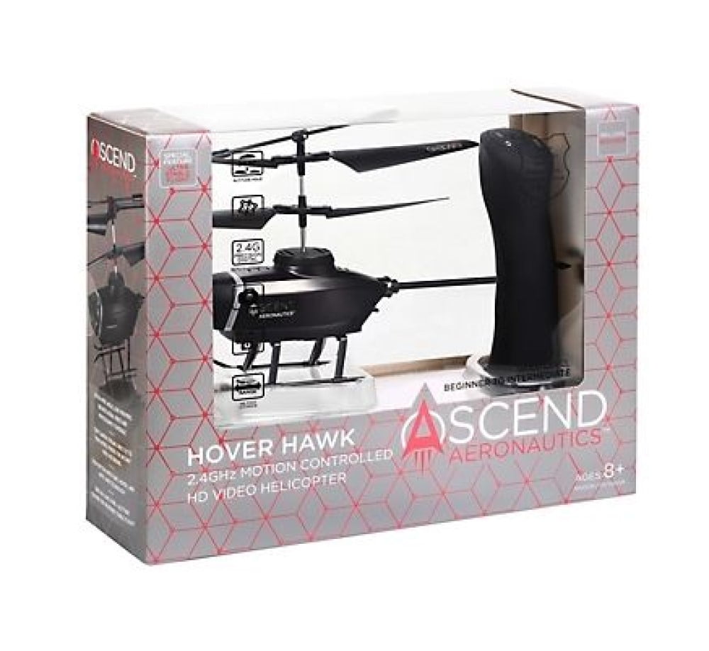 Ascend Aeronautics Hover Hawk Motion Controlled HD Video Helicopter Black - Walmart.com