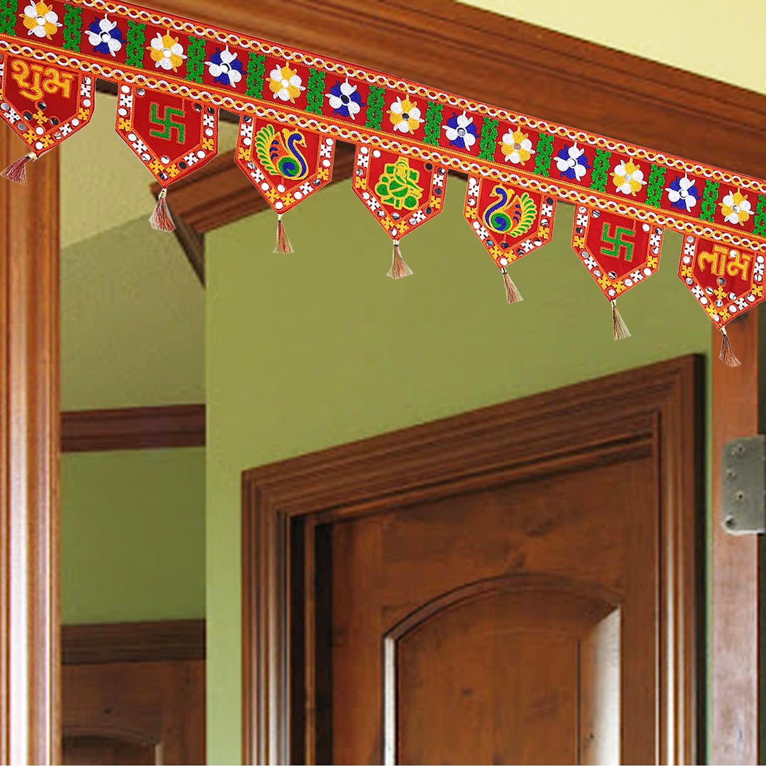 Ascension Design Subh Labh Traditional Art Handmade Door Bandarwal ...