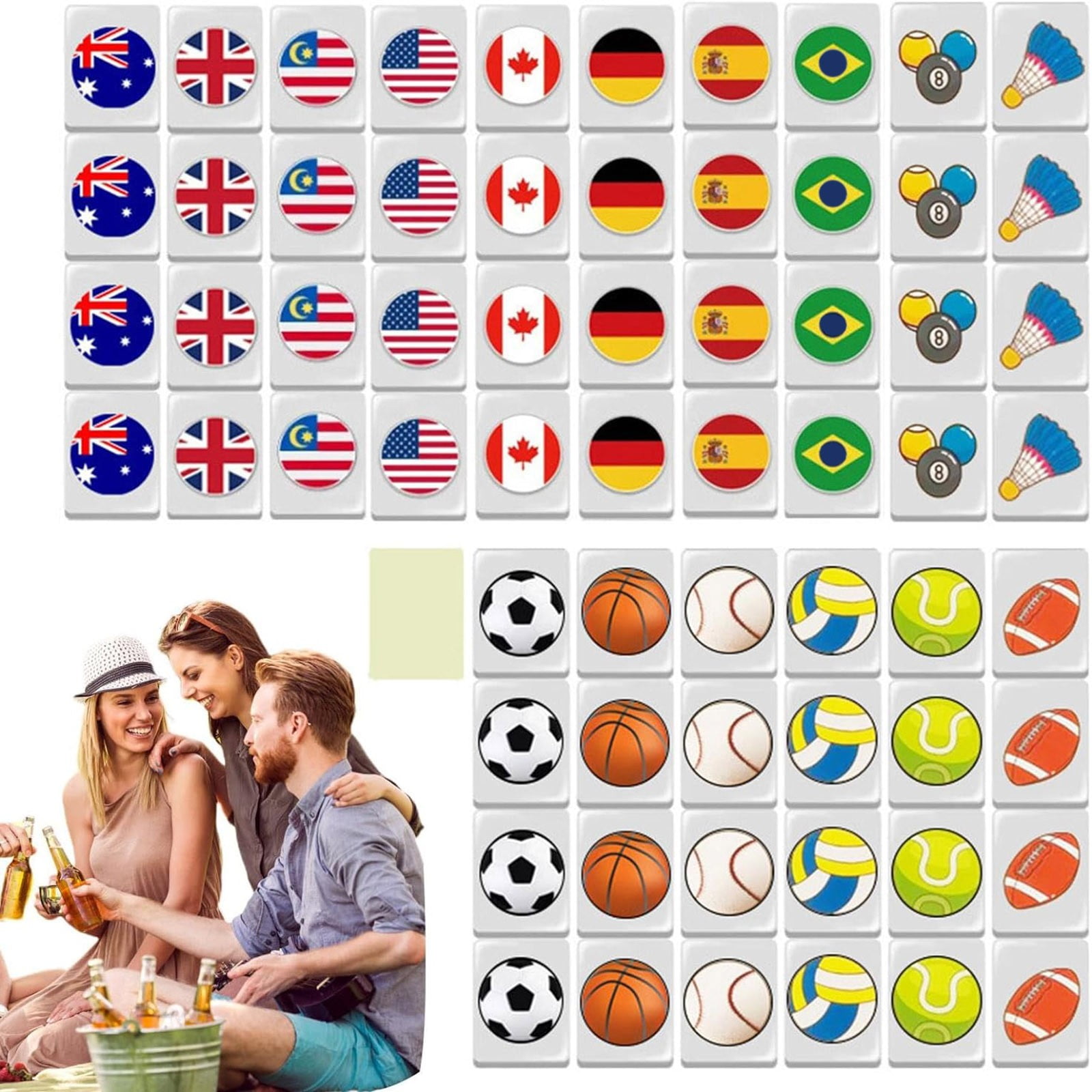 Ascension Game Expansions 64 National Flag Mahjong International Douyin ...