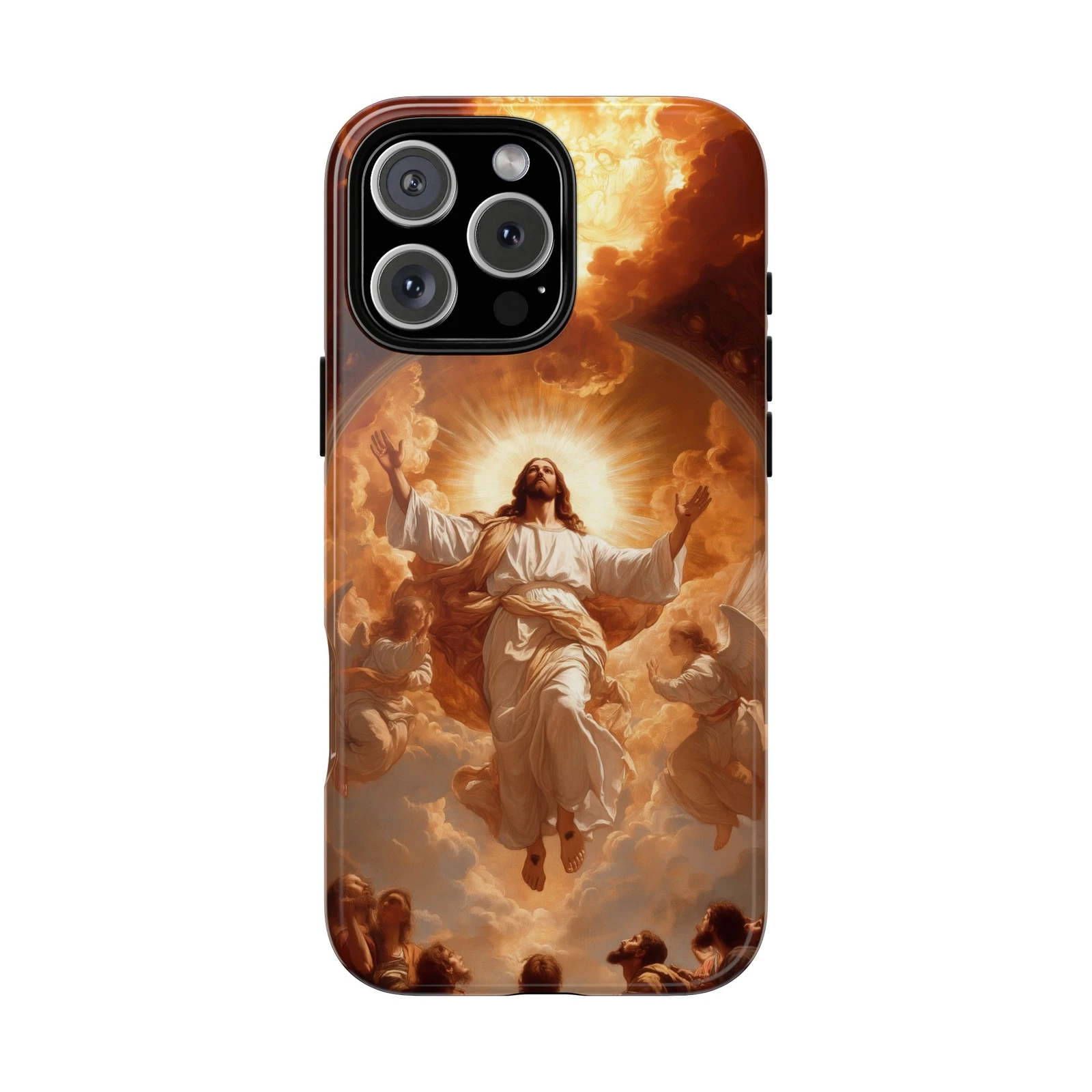 Ascension Jesus Christ Heaven Scene Phone Case for iPhone 17 to 11 Pro ...