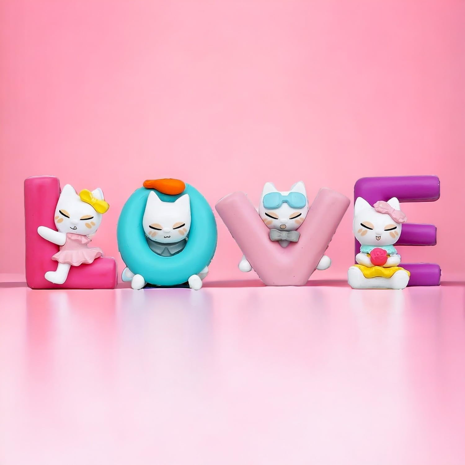 Ascension Love Alphabet Cat Dolls Love Animated Characters Showpiece ...