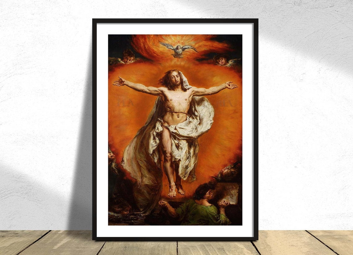 Ascension Of Christ Jan Matejko Polish Art Historicism Reproduction ...