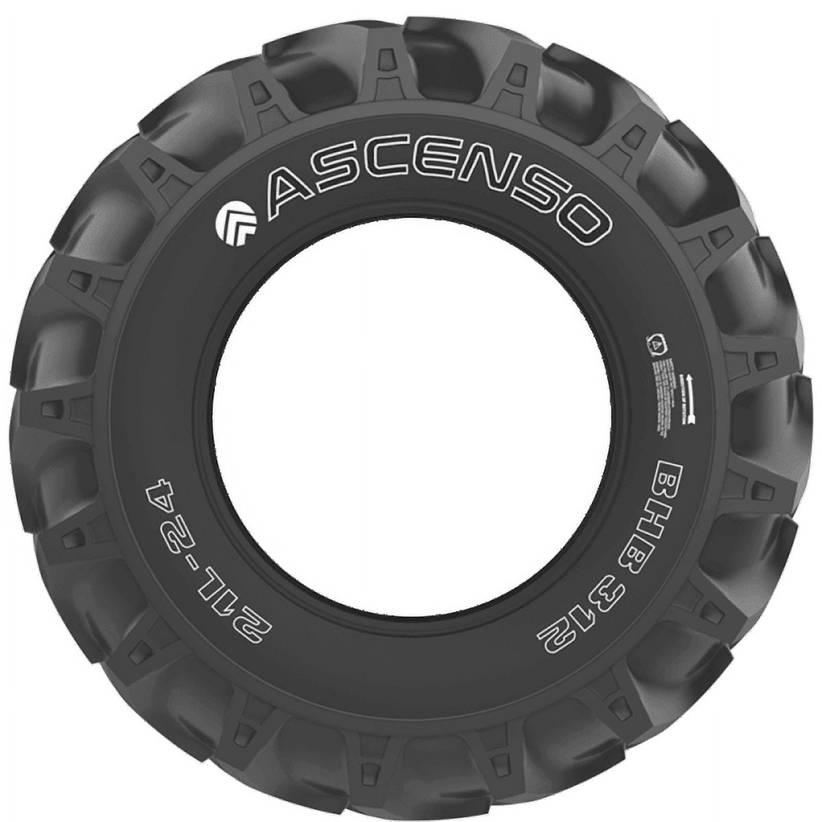 Ascenso BHB312 19.5-24 F/12PLY Backhoe Loader Puncture Resistant Tire ...