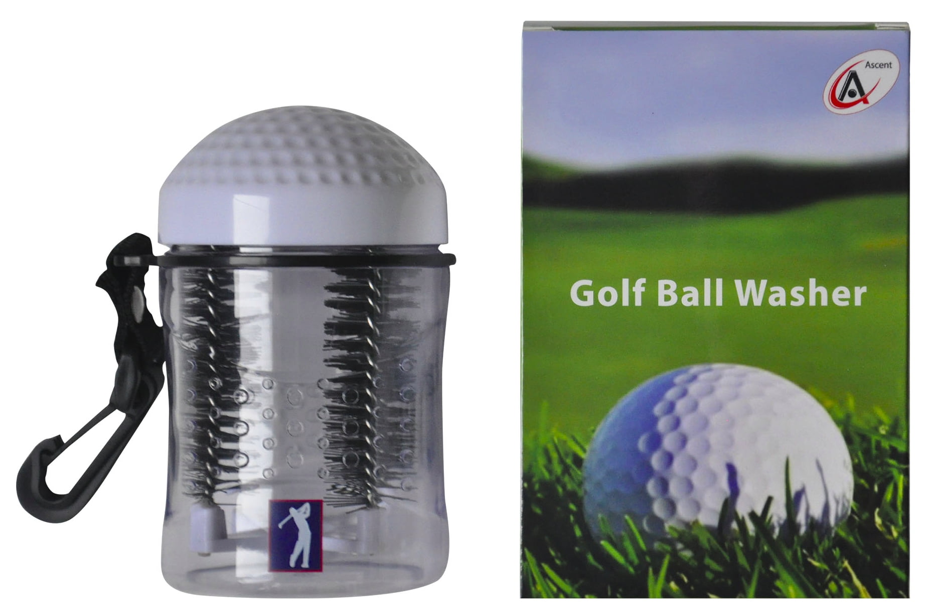 Ascent Portable Golf Ball Washer Cleaner - Best Gift Idea, Accessory ...