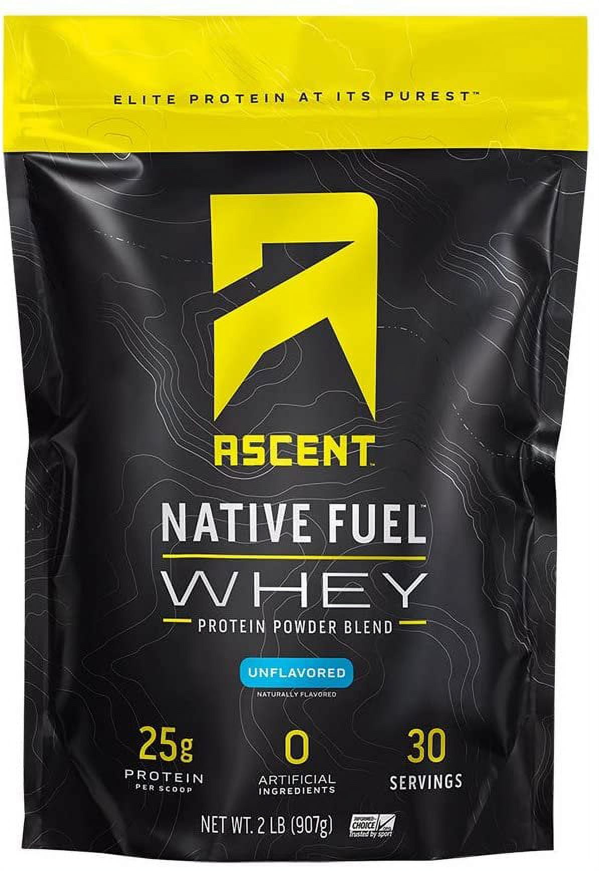 Ascent Native Fuel Whey Protein Powder - Unflavored - 2 lbs - Walmart.com