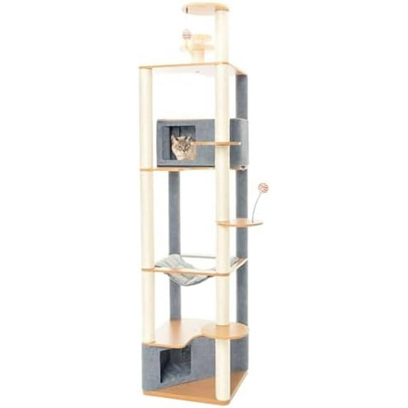 Ascentials - Grand Suite Cat Scratcher Playground - Tall Cat Tower ...
