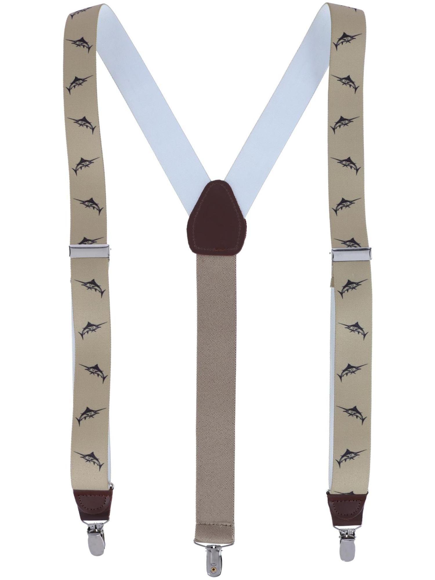 Ascentix Marlin Fish Print Clip End Suspenders - Walmart.com