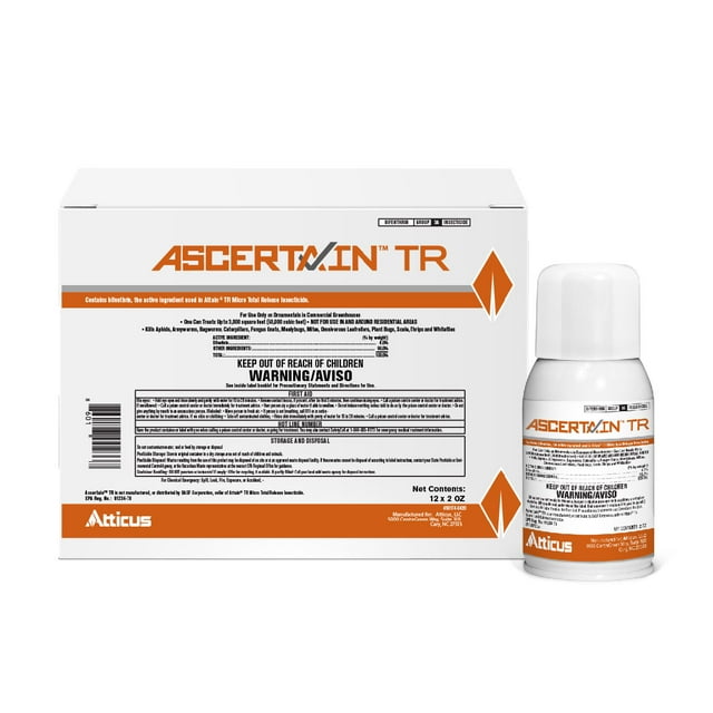 Ascertain TR Greenhouse Fogger (2oz Can) by Atticus (Compare to Attain ...