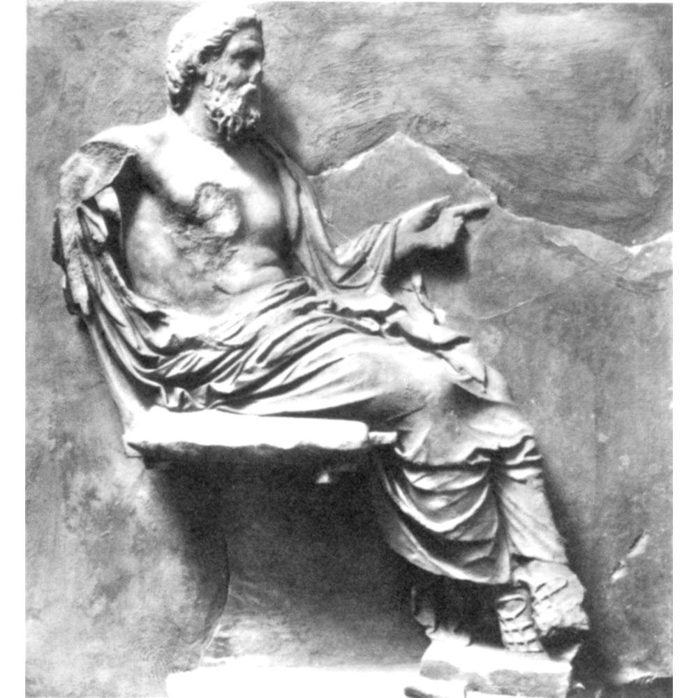 Asclepius. Ngreek God Of Medicine Frieze Detail From The Temple Of ...