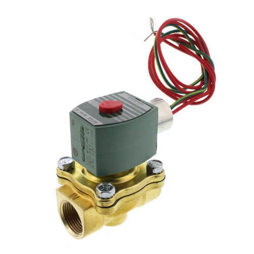 Asco 8210G009 120/60 110/50 Vac 3/4" Npt. 2-Way N.C. General Pur Brass ...