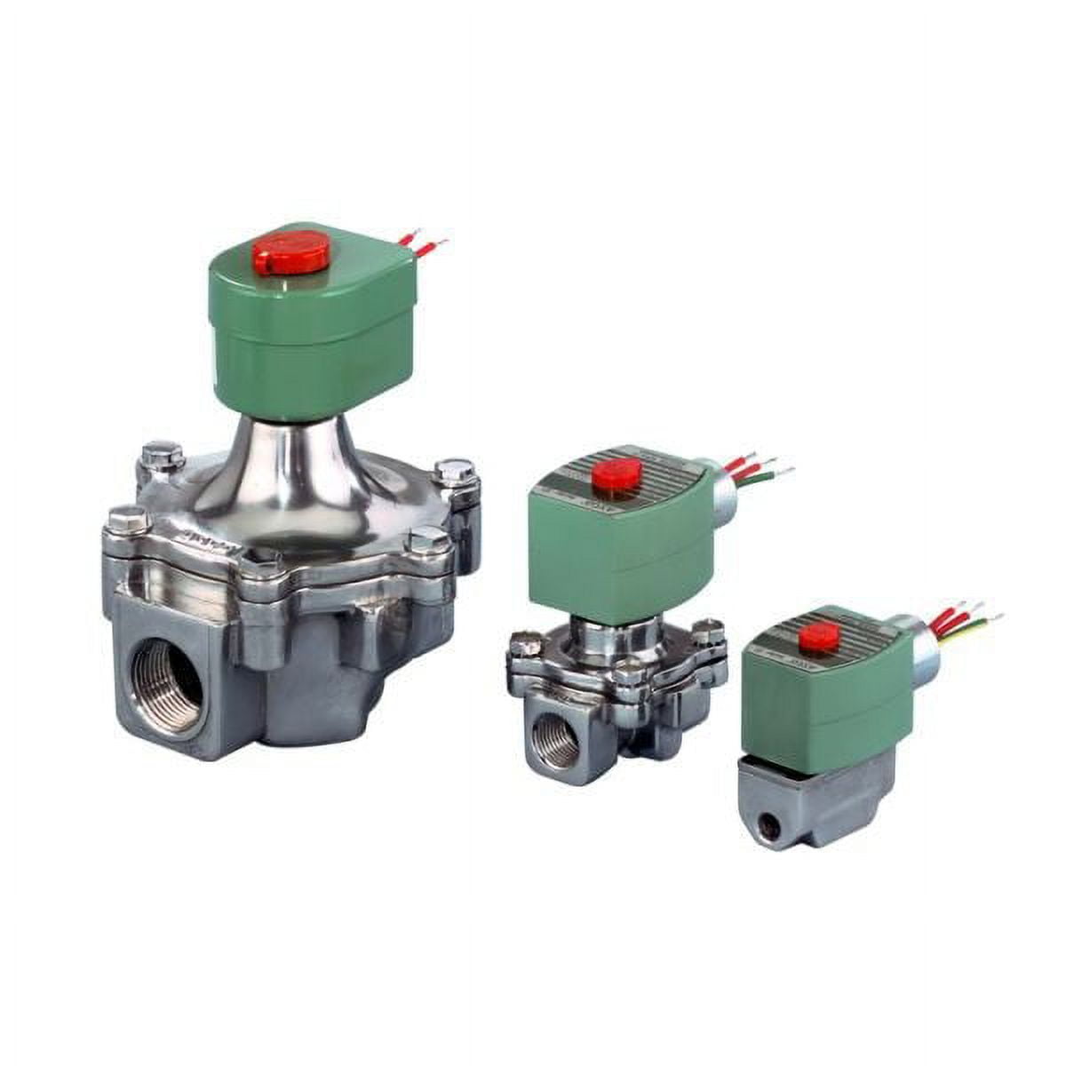 Asco 8215G030 3/4" Aluminum Air and Fuel Gas Solenoid Valve, 2-Way/2 ...