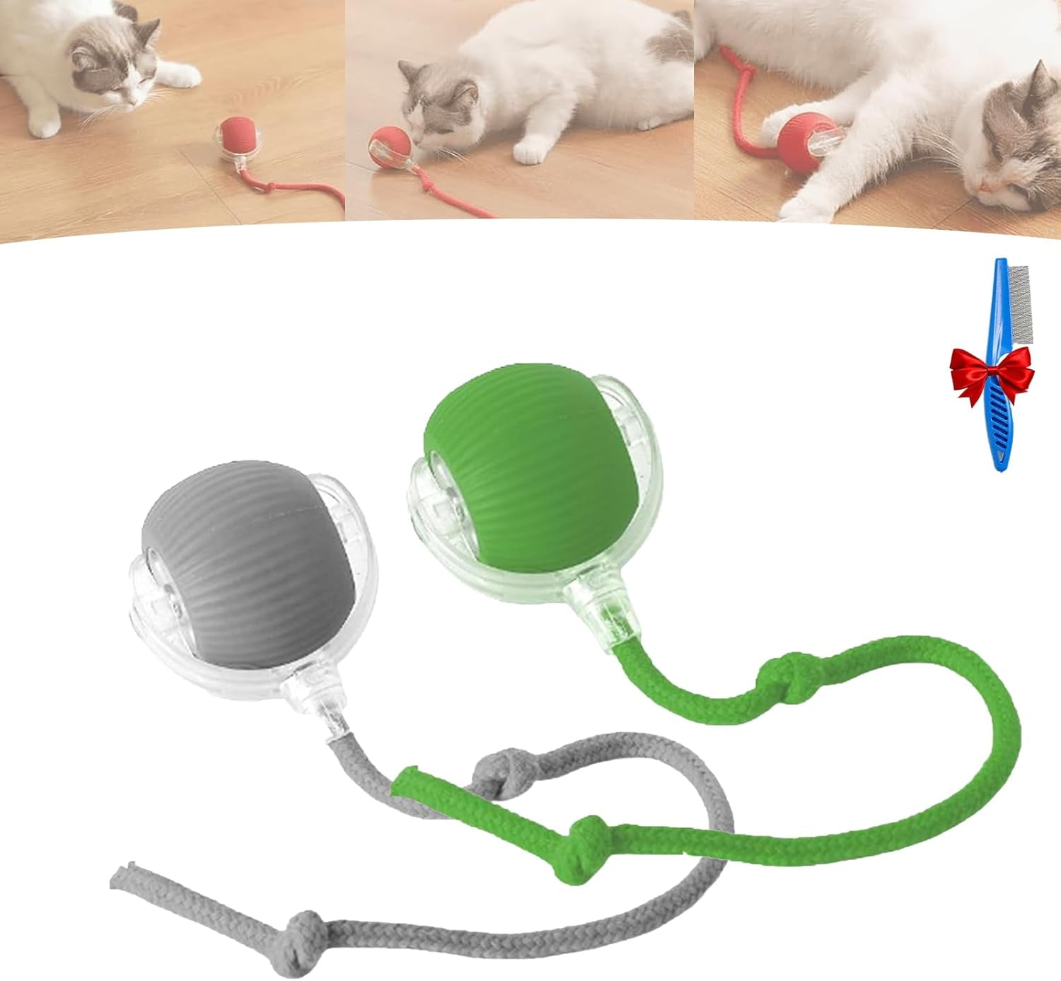 Ascoly Pet Ball, Ascoly Cat Toy, 360 Smart Automatic Cats Ball with ...