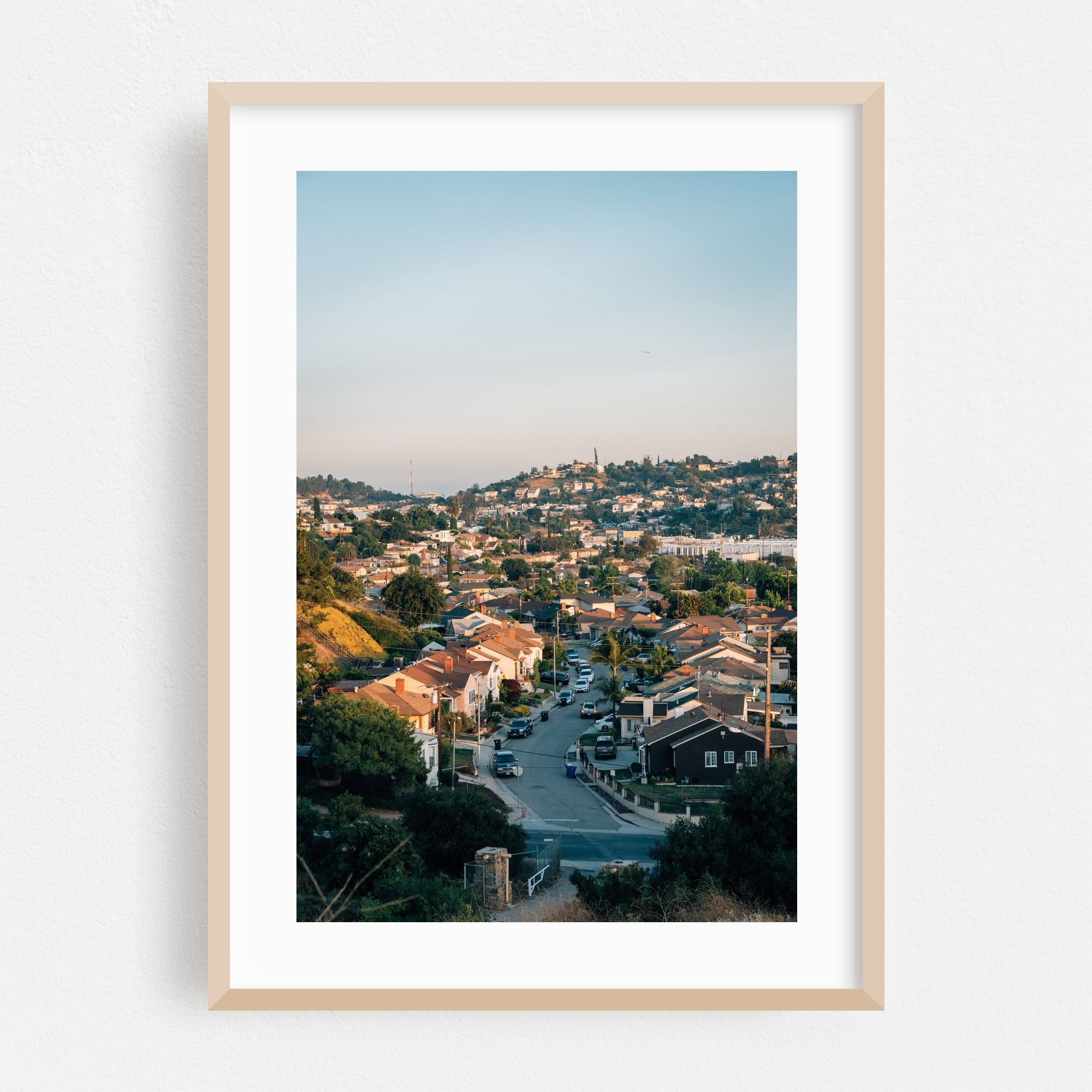 Ascot Hills Views 01 - Los Angeles California Photography Oak Framed ...