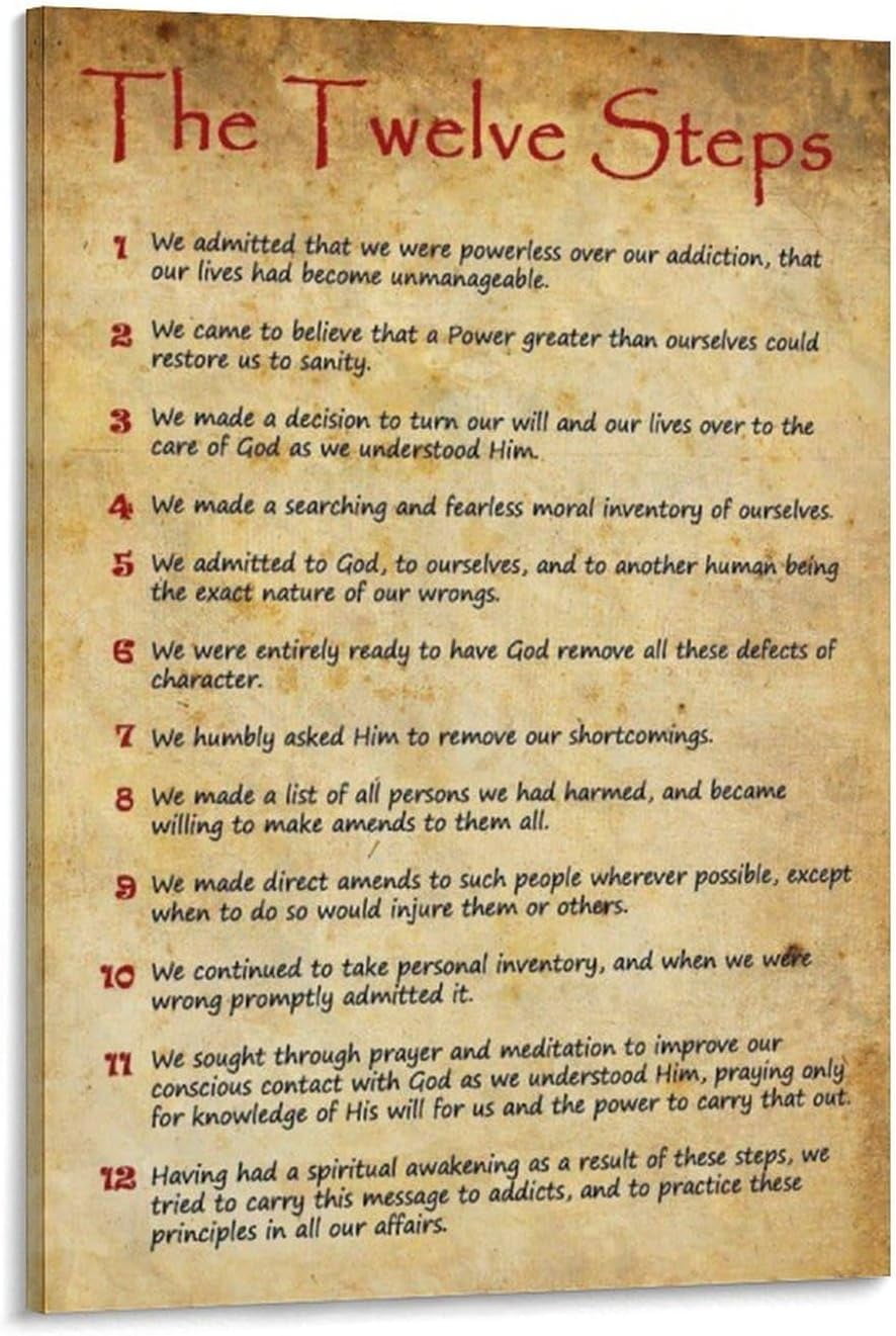 Asdg12s-12-step Alcoholics Anonymous Quotes Vintage Posters Wall Art ...