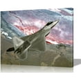Asdg12s-Aviation Wall Art F-22 Raptor Fighter Airplane Decor Jets ...