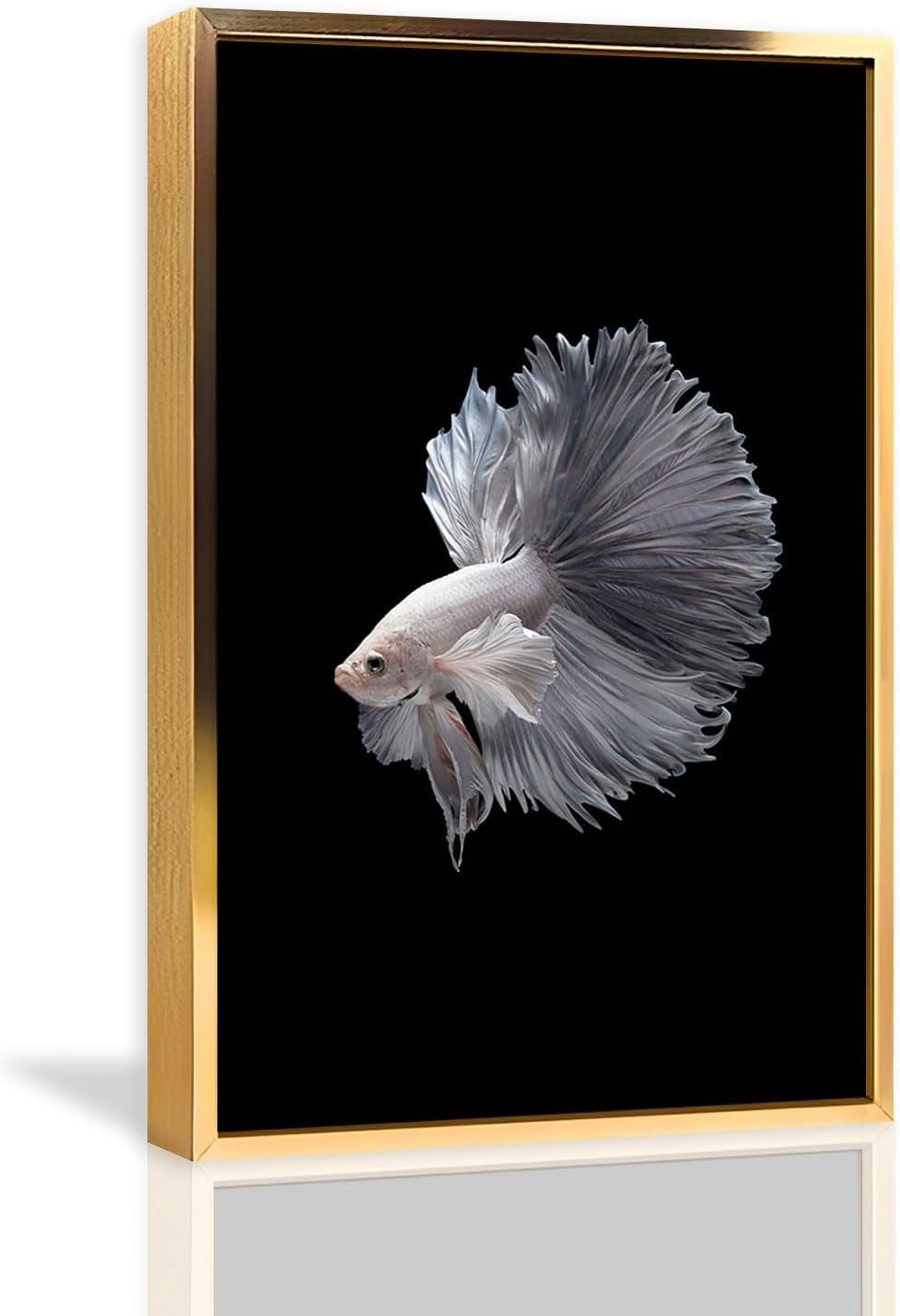 Asdg12s-Beauty Fish Canvas Painting Modern Abstract Wall Art Animal ...
