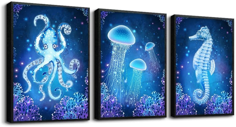 Asdg12s-Black Framed Wall Art Paintings For Living Room Bedroom Decor ...