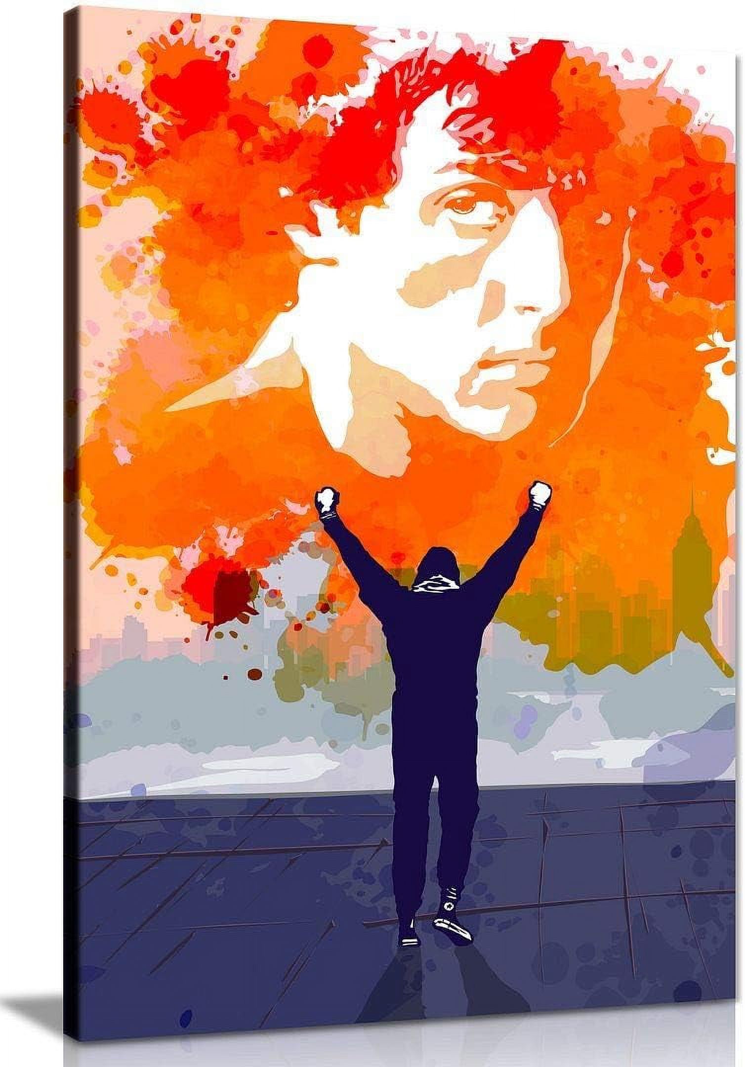 Asdg12s-Canvas Pop Art Portrait Sunset Abstract Quote Canvas Wall Art ...