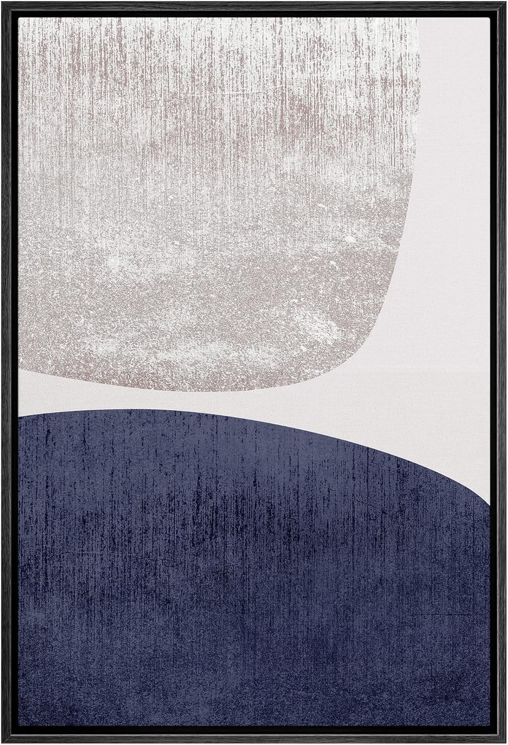 Asdg12s- Canvas Print Wall Art Pastel Blue Gray Geometric Polygons ...