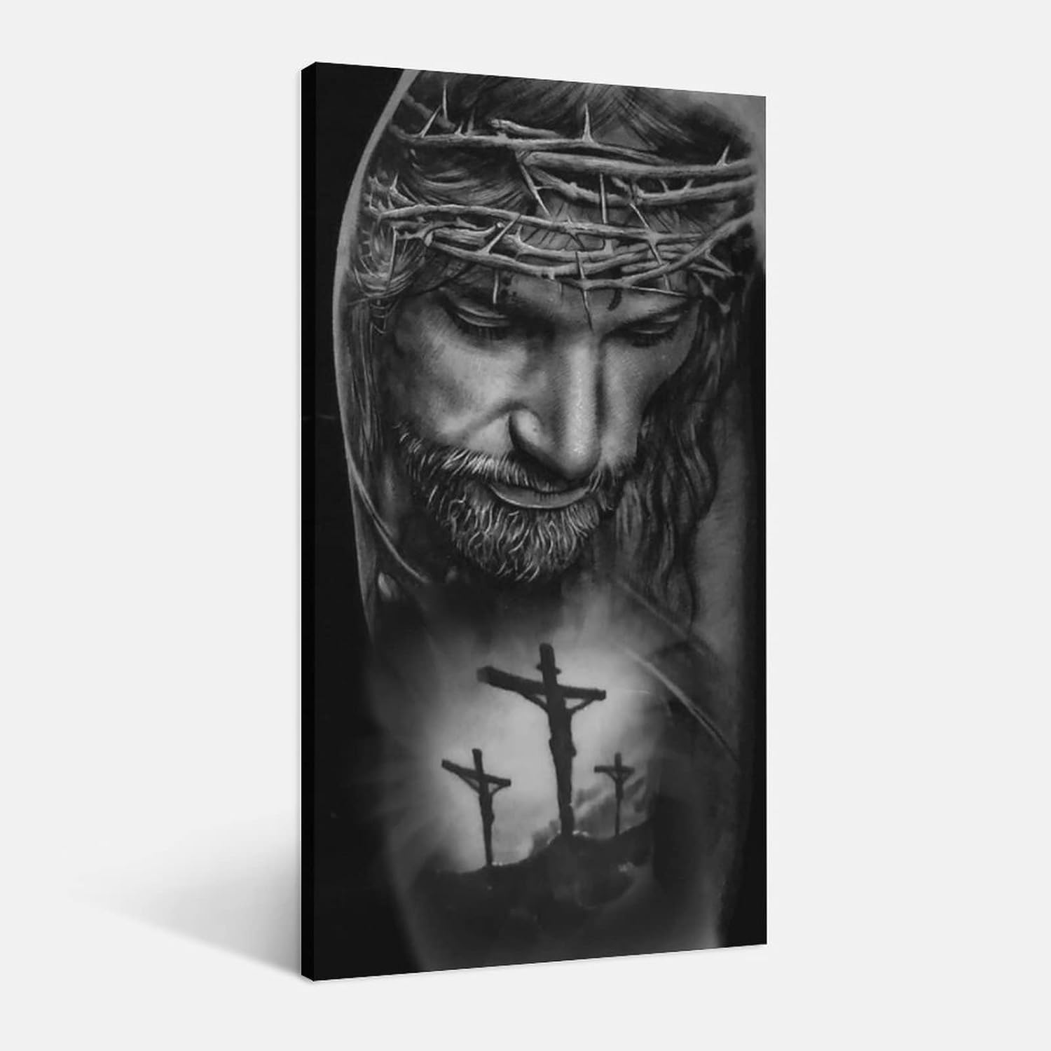 Asdg12s Crown of Thorns Jesus Poster Decorative Painting Canvas Wall ...