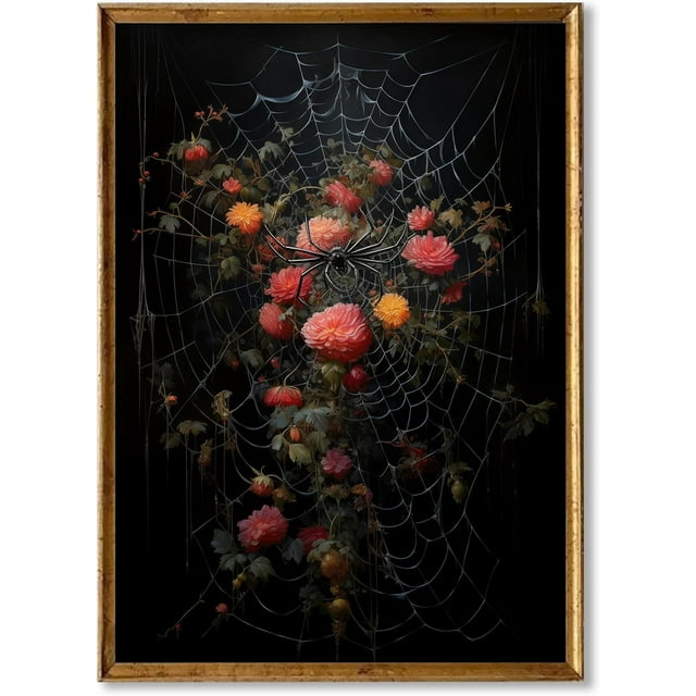Asdg12s-Dark Academia Floral Wall Art Moody Botanical Art Print Gothic Flower Pictures Victorian ...
