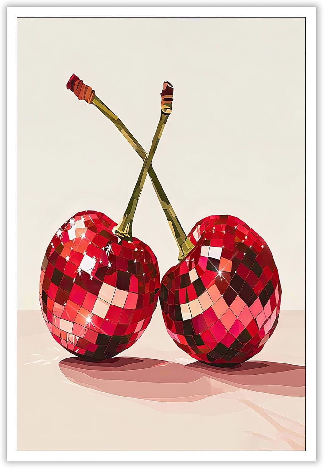 Asdg12s Disco Ball Painting Canvas Trendy Funky Posters Cherry Art ... Asdg12s Disco Ball Painting Canvas Trendy Funky Posters Cherry Art ...