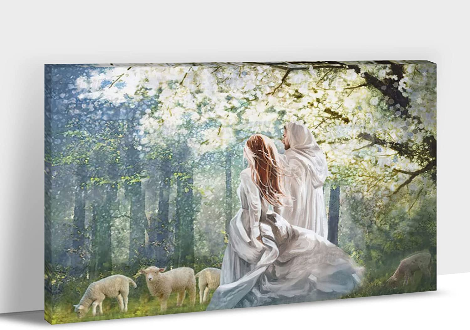 Asdg12s-Farmhouse Wall Art - Walking With Jesus Pictures Wall Art ...
